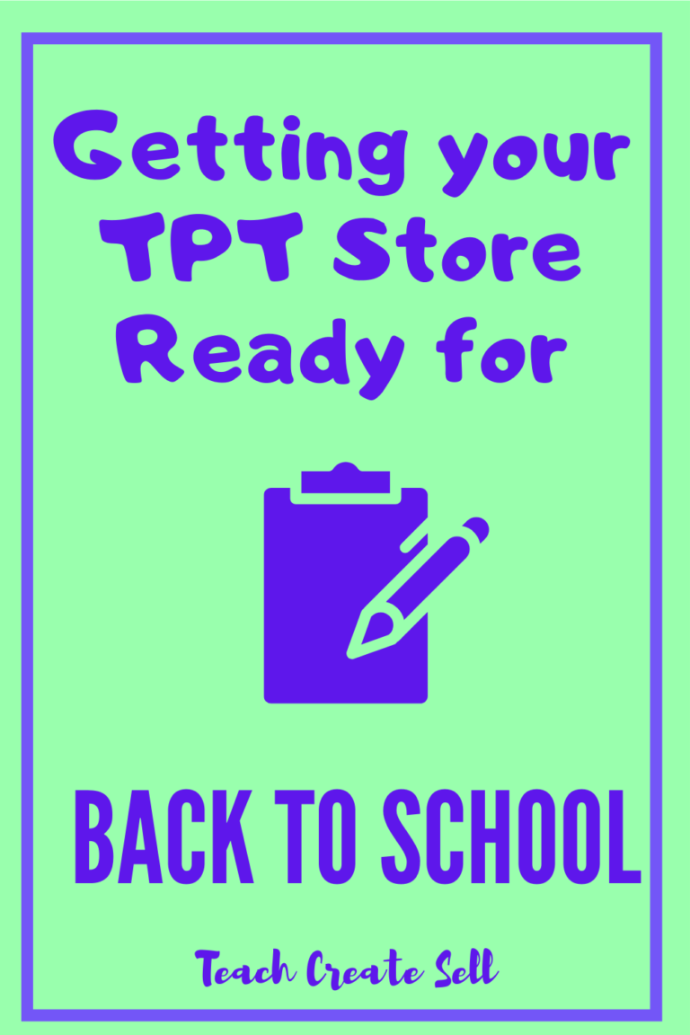 Getting your Teachers Pay Teachers Store Ready for Back to School ...
