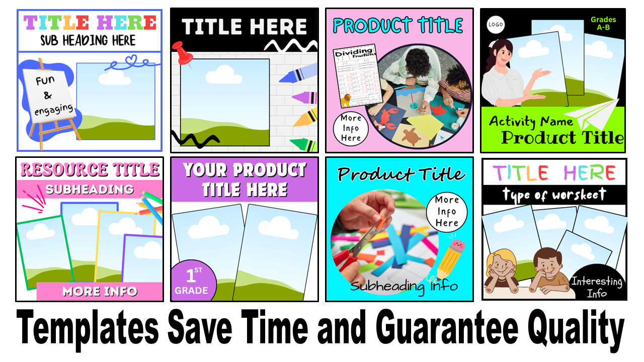 TpT Cover Image Templates - Amplify Your TpT Income