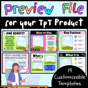 What to put in your TpT Preview File to get a High Conversion Rate ...