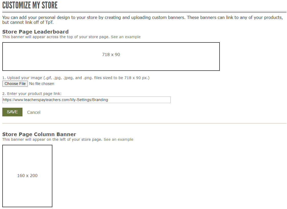 How to Create and Optimize Banners in your TpT Store - Amplify Your TpT ...