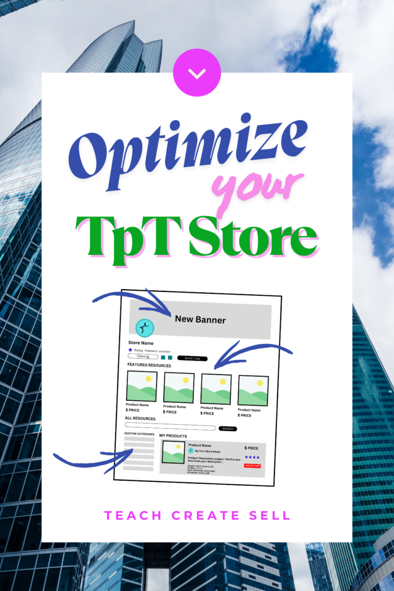 How to Optimize your TpT Storefront - Amplify Your TpT Income