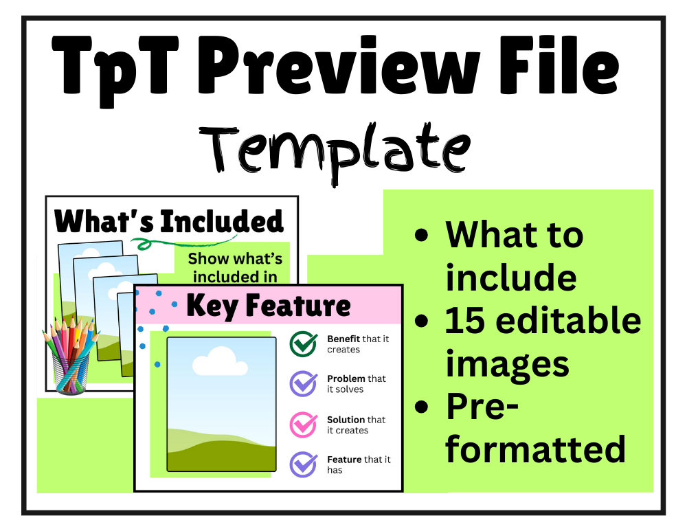 Templates for your TpT Store - Amplify Your TpT Income