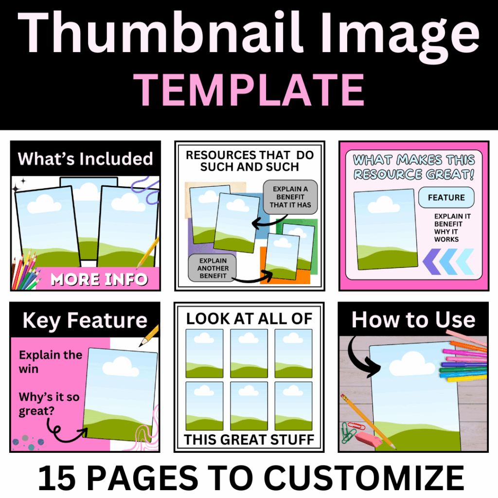 Templates for your TpT Store - Amplify Your TpT Income